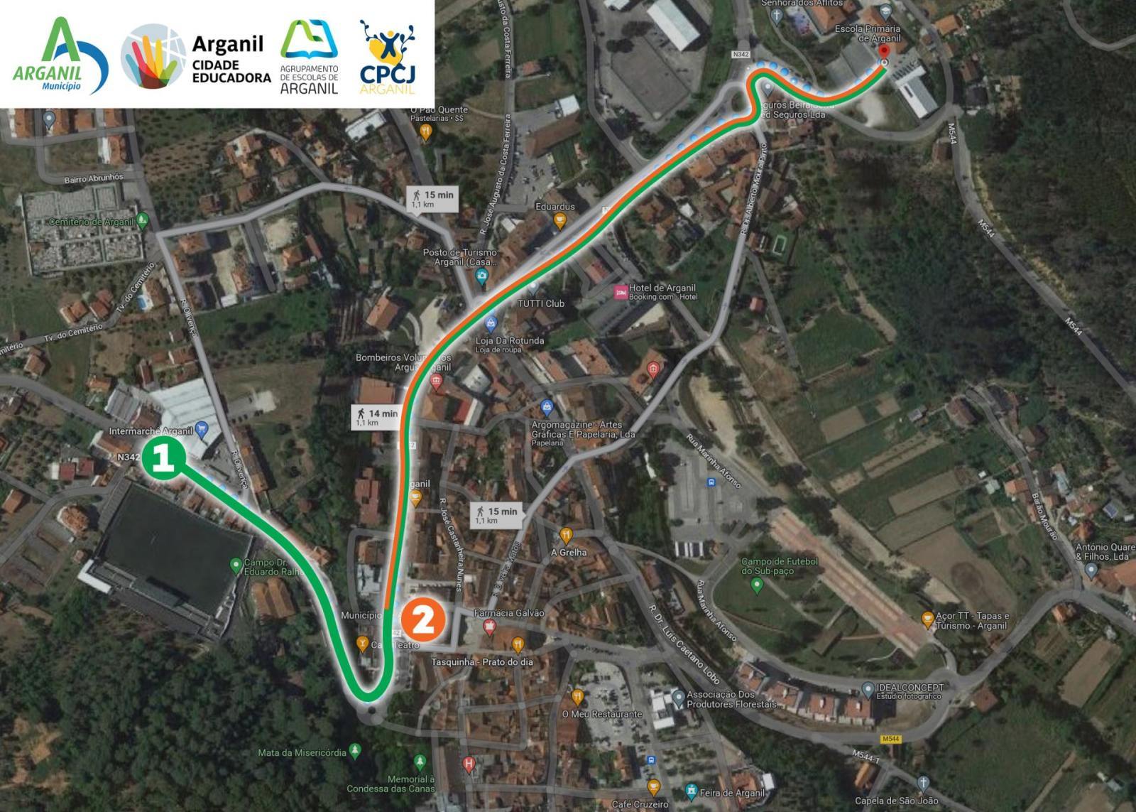 Mapa Boleia Humana 2024 Arganil - Município de Arganil